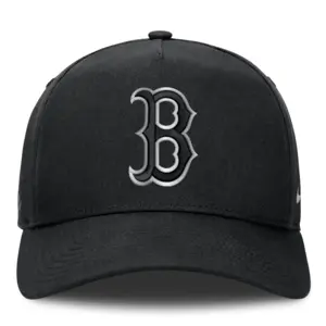 Nike Boston Red Sox Rise Dri-fit Mlb A-frame Trucker Adjustable Hat - Black