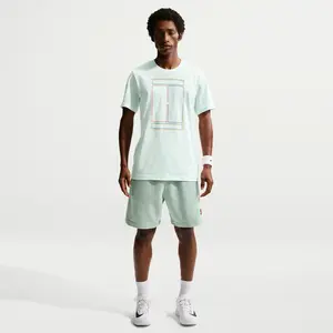 Nike Nikecourt Heritage Dri-fit Fleece Tennis Shorts - Green