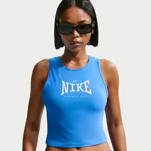 Nike Sportswear Tight Cropped Tank Top - Blue