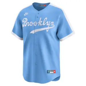 Nike Jackie Robinson Brooklyn Dodgers Cooperstown Dri-fit Mlb Limited Jersey - Blue