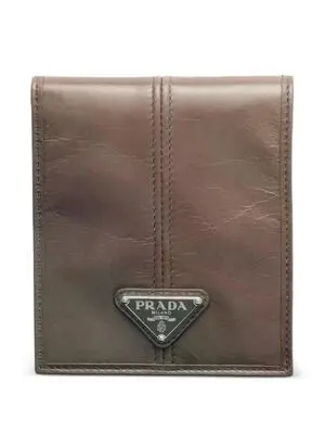 Prada Leather Wallet - Neutrals