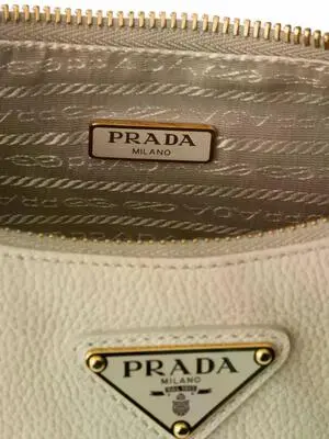 Prada Re-edition 2005 Nubuck And Saffiano Leather Mini-bag - Neutrals