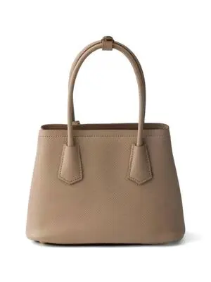 Prada Double Saffiano Leather Mini-bag - Brown