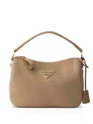 Prada Small Leather Bag With Top Handle And Shoulder Strap