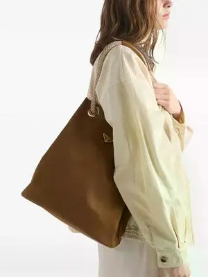 Prada Mariner Large Re-nylon Bucket Bag - Brown