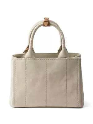 Prada Small Cotton Canvas Jardini Re Bag