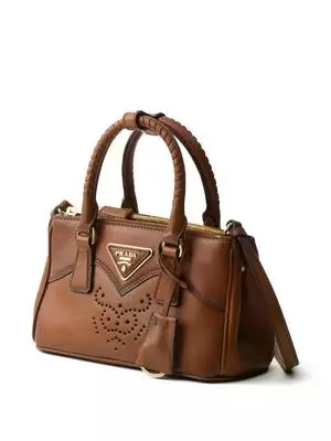 Prada Galleria Mini Leather Bag - Brown