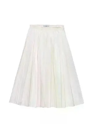 Prada Silk Faille Pleated Skirt