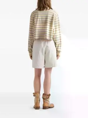 Prada Gabardine Bermuda Shorts - Neutrals