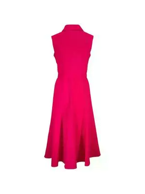 Akris Belted Sleeveless Midi Dress