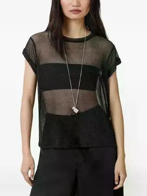 ALLSAINTS Mesh Striped T-shirt