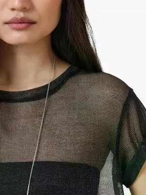 ALLSAINTS Mesh Striped T-shirt