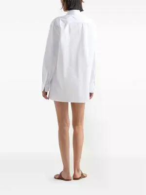 Prada Embroidered Poplin Shirt