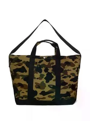 A BATHING APE Logo-embroidered Messenger Bag