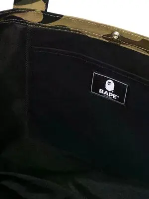 A BATHING APE Logo-embroidered Messenger Bag