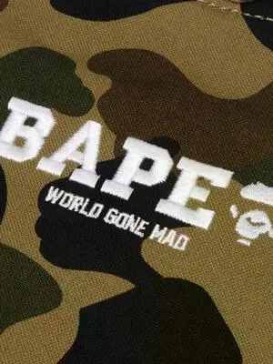 A BATHING APE Logo-embroidered Messenger Bag