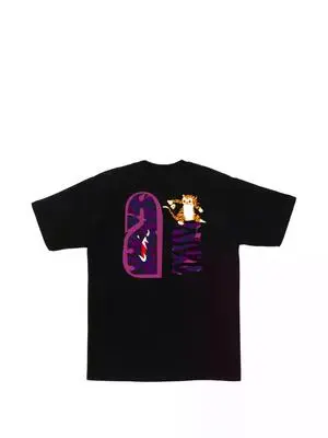 A BATHING APE Shark Graphic-print T-shirt - Black
