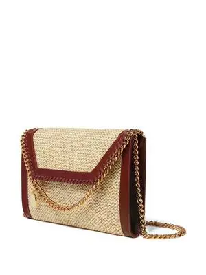 Stella McCartney Falabella Raffia Crossbody Bag - Neutrals