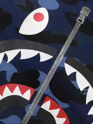 A BATHING APE Shark Camouflage-print T-shirt