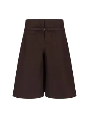 COURREGES Buckle Bermuda - Brown