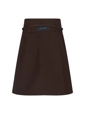COURREGES Buckle Bermuda - Brown