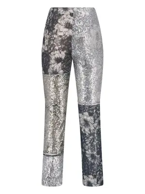 MAISON MARGIELA Patchwork Sequin Straight Leg Pants - Multi