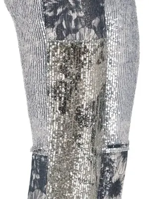 MAISON MARGIELA Patchwork Sequin Straight Leg Pants - Multi