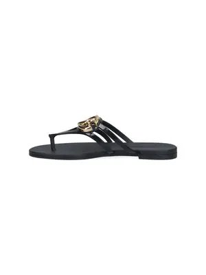 Dolce & Gabbana Dg Flip Flops - Black