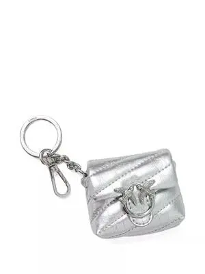 Pinko Love Bag Puff Airpods Case Silver