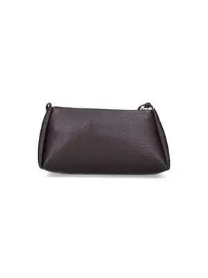 Calvin Klein Leather Shoulder Bag - Brown