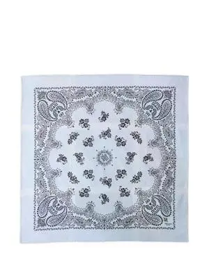 Prada Printed Batiste Scarf - Blue