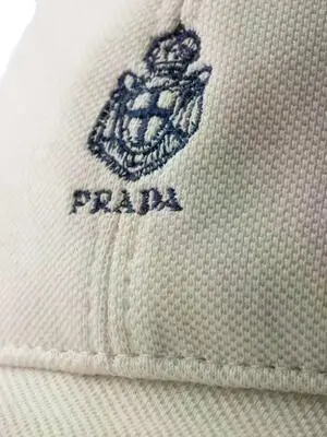 Prada Piqué Baseball Cap - Neutrals