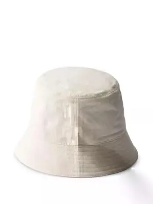 Prada Gabardine Bucket Hat - Neutrals