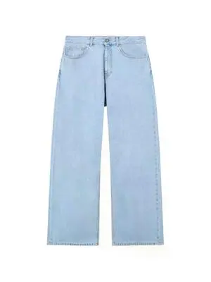 Palm Angels Wide-leg Five-pocket Jeans