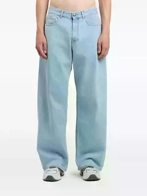 Palm Angels Wide-leg Five-pocket Jeans