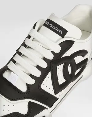 Dolce & Gabbana Calfskin Nappa New Roma Sneakers With Dg Logo