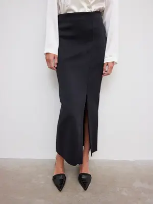 HOUSE OF DAGMAR Fitted Midi Skirt