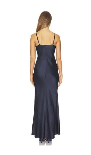 L'Agence Shayla Lace Maxi Dress - Midnight
