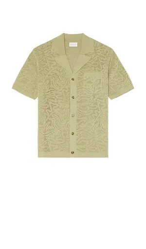 DRÃ´LE DE MONSIEUR Chemise Maille Dentelle In Green