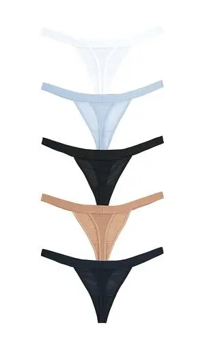 NEGATIVE UNDERWEAR Sieve Thong In Blue - Cool