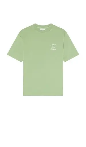 DRÃ´LE DE MONSIEUR Le T-shirt Slogan Calligraphy In Green