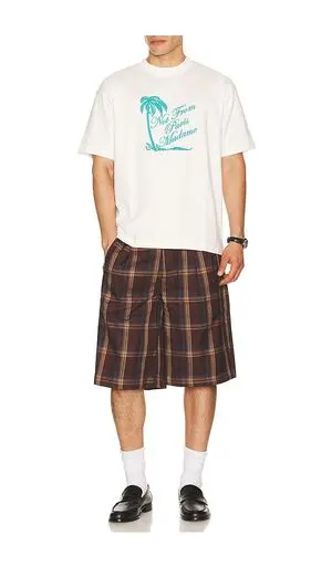 DRÃ´LE DE MONSIEUR T-shirt Slogan Palmiers In White