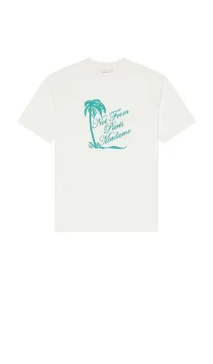 DRÃ´LE DE MONSIEUR T-shirt Slogan Palmiers In White