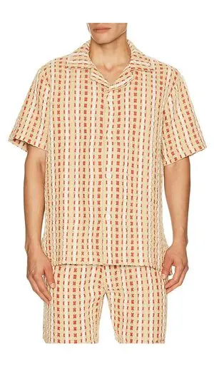 Oas Lano Cuba Shirt In Beige