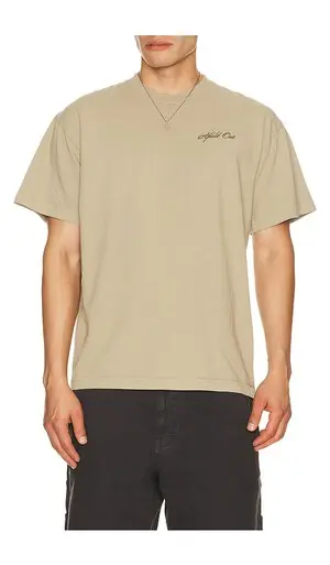 AFIELD OUT Fear T-shirt In Beige
