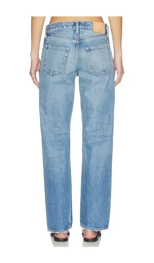 Moussy Vintage Cheval Straight Low Rise Jeans - Blue