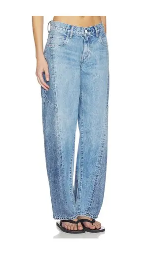 Moussy Vintage Micco Remake Tapered Jeans - Light Blue