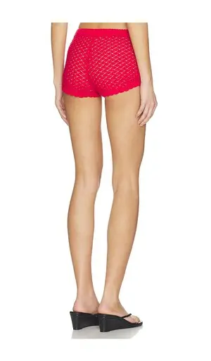 LOVERS AND FRIENDS Daniella Pointelle Short - Red