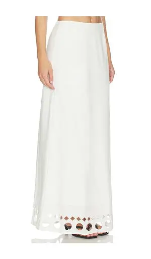 YELLOW THE LABEL Silas Linen Skirt