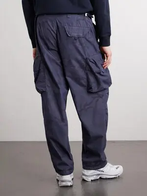 Stone Island Camouflage Straight-leg Cotton-blend Trousers